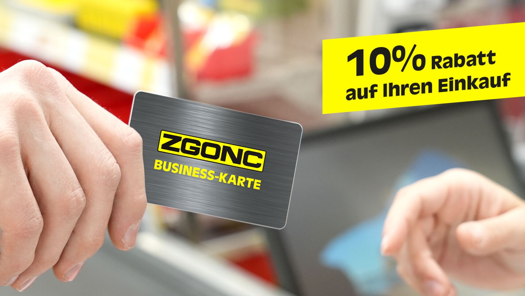 Zgonc Business Karte - jetzt B2B Vorteile sichern!