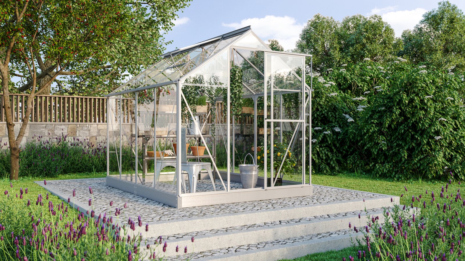 Gewächshaus Triton 5000 ESG 3mm - Set | Vitavia | ZGONC