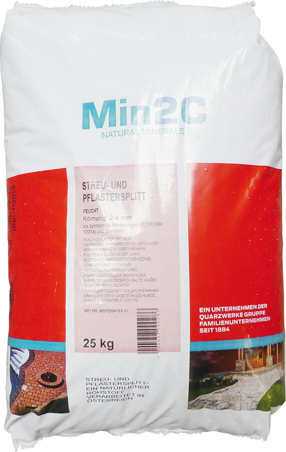 Streu- und Pflaster-Splitt 25 kg | Min2C | ZGONC