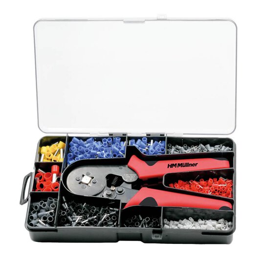 Aderendhülsen-Set, 1201-teilig, 0,5-10mm², inkl. Zange