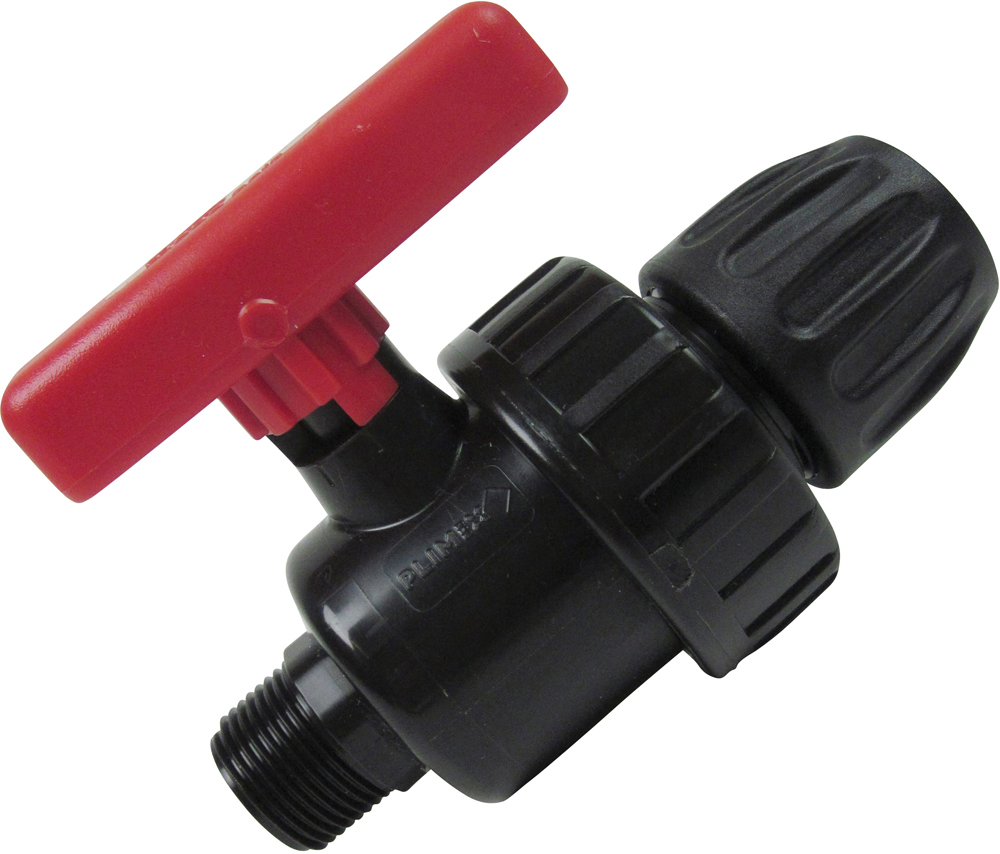 PP-Kugelhahn PN10 20 mm x 1/2" AG | MAITEC | ZGONC