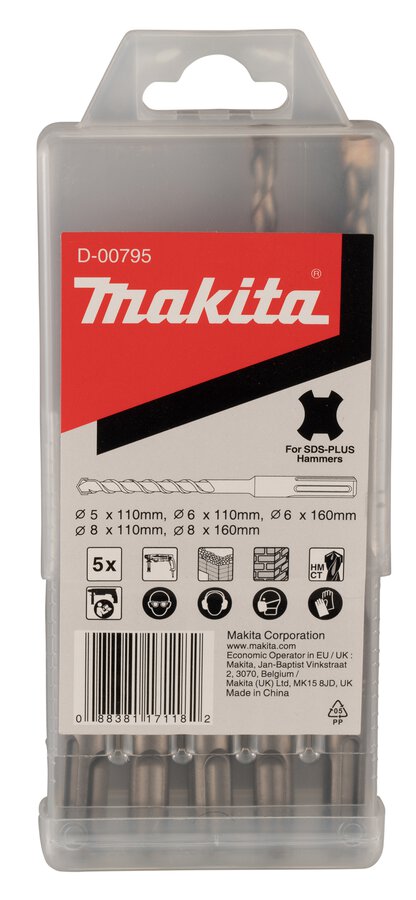 SDS-PLUS Bohrer Set, 5 tlg. | MAKITA | ZGONC