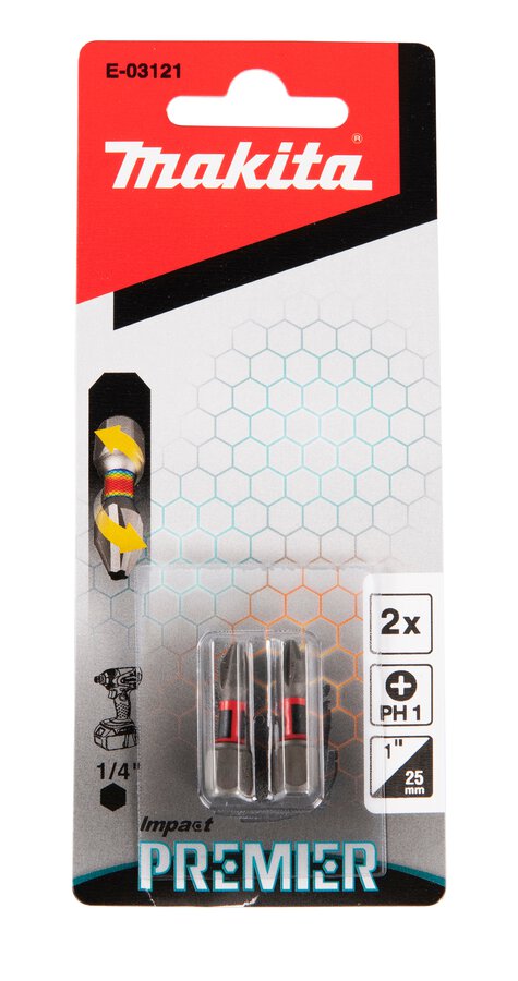 Impact Premier Bits PH1 25 mm | MAKITA | ZGONC