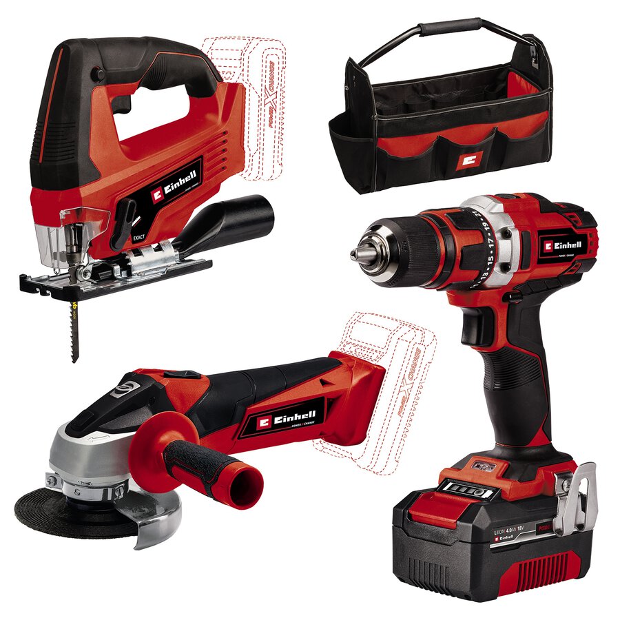 Maschinen-Set TE-TK 18/3 Li (JS+CD+AG) | EINHELL | ZGONC