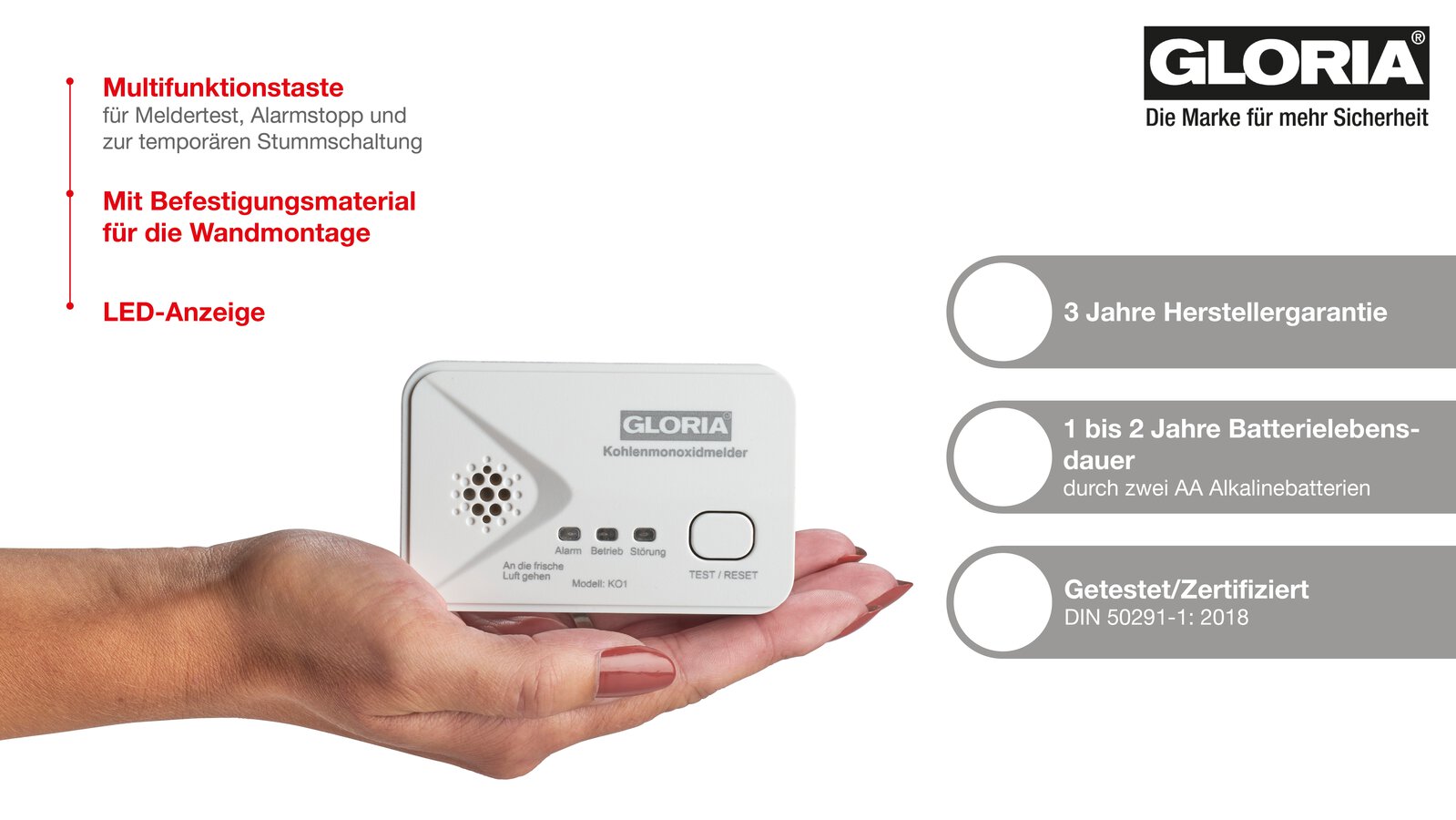 CO-Melder KO1 | GLORIA | ZGONC