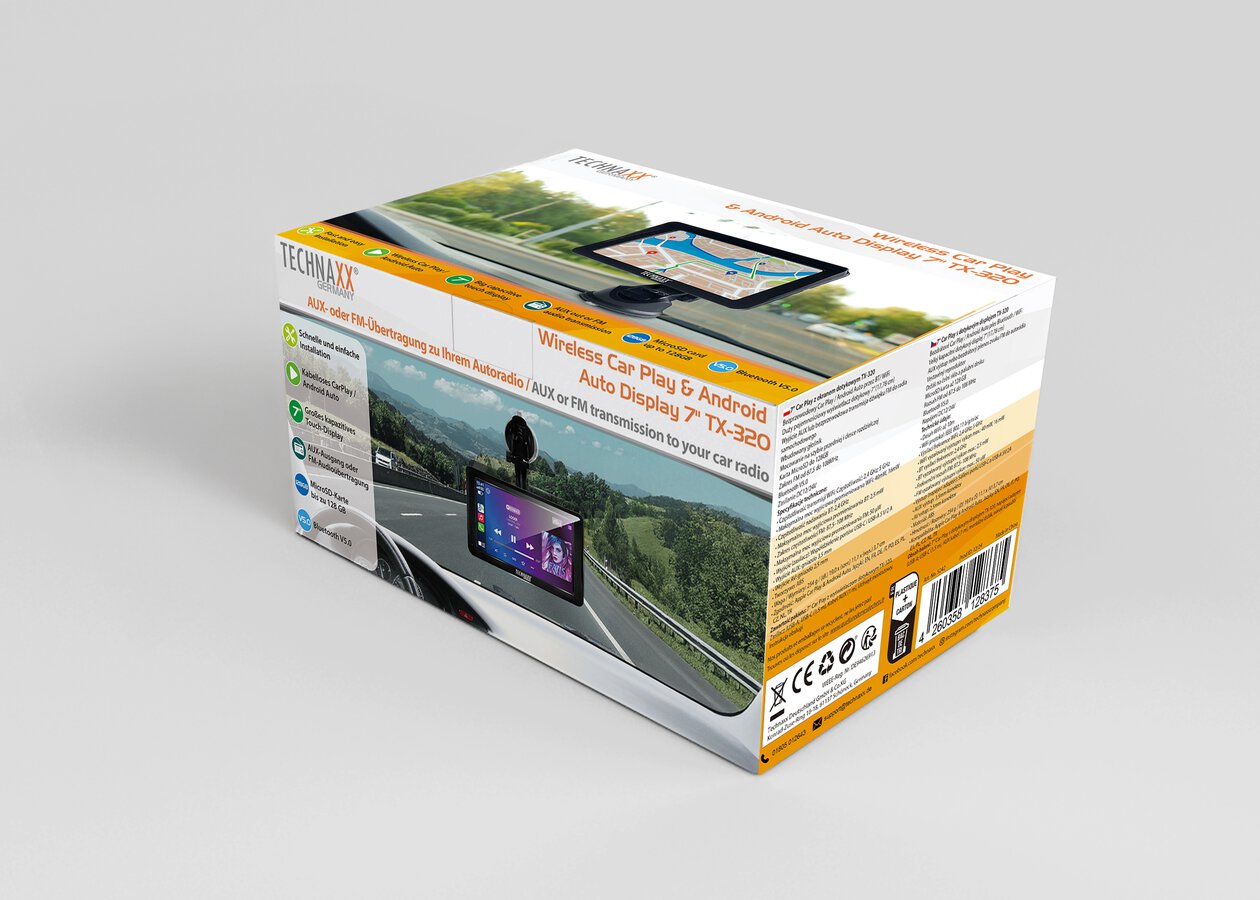 Wireless Car Play & Android Auto Display TX-320 | TECHNAXX