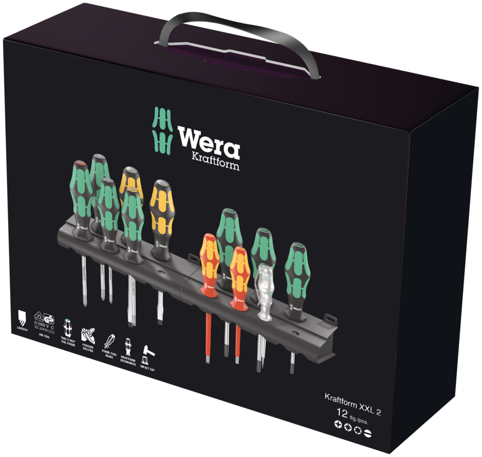 XXL-Schraubenzieher-Satz 12-tlg. Kraftform | WERA | ZGONC