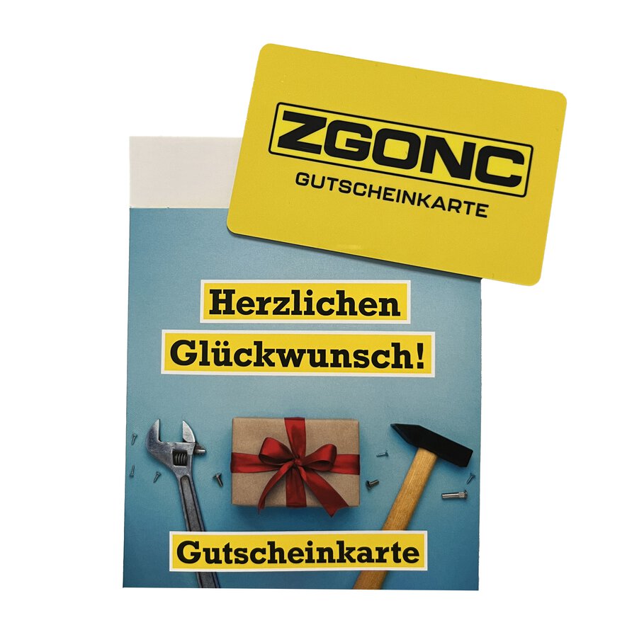 Gutscheinkarte Wunschbetrag | Zgonc | ZGONC